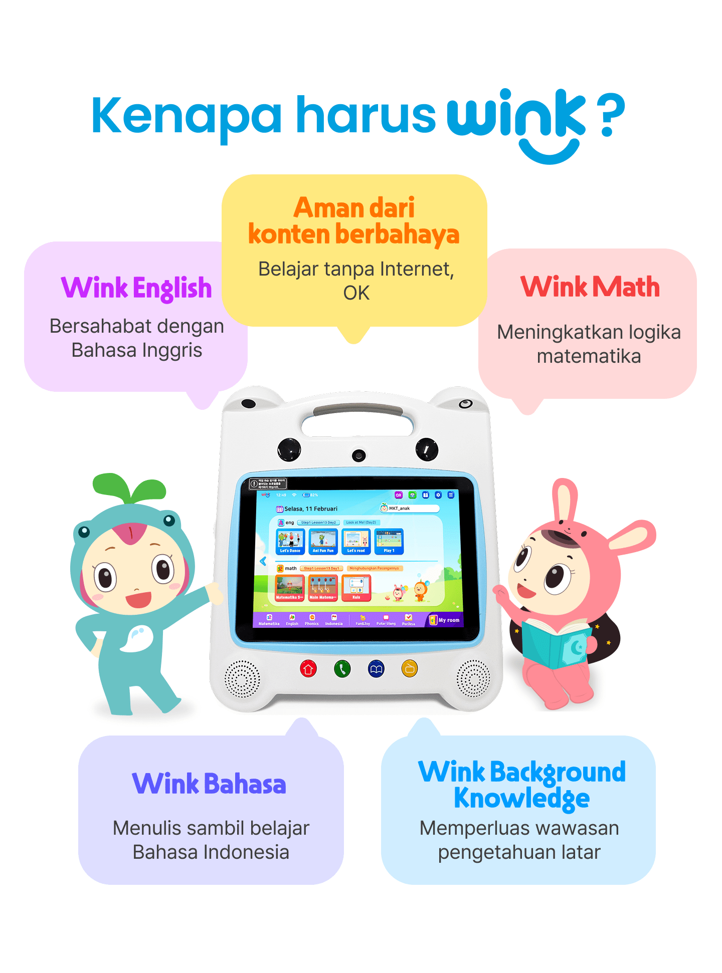 Wink - Pendidikan Inovatif Korea untuk Anak 3-7 tahun.